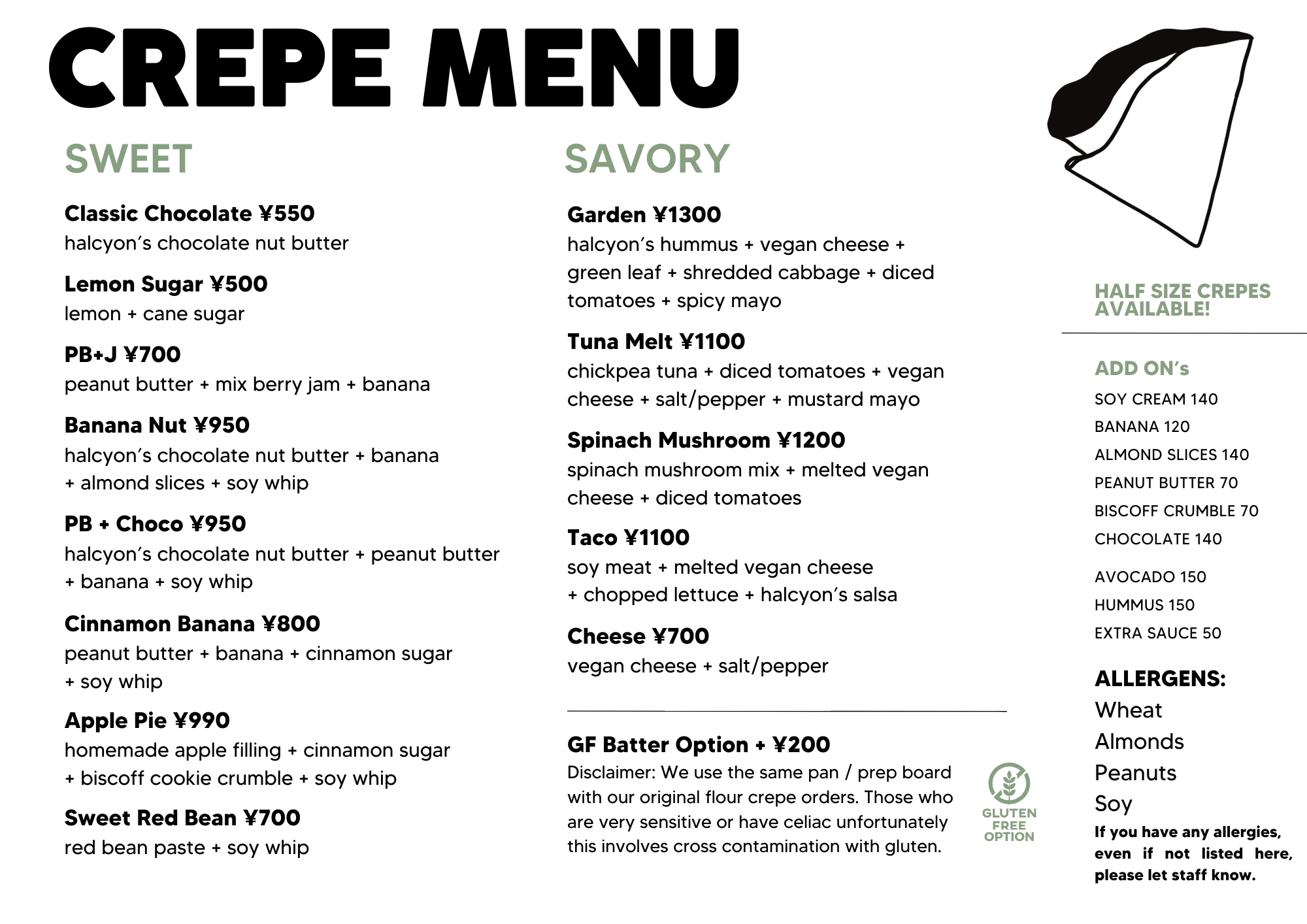 Menu – Cafe Halcyon
